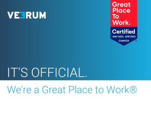VEERUM is officially recognized as a Great Place to WorkÂ® - AFV NEWS