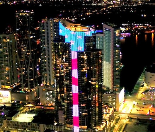Labor Day: World’s Tallest L.E.D. U.S. Flag & Uncle Sam Images Light-Up ...